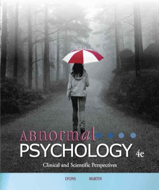 Abnormal Psychology: Clinical and Scientific Perspectives 4th edition ...