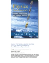 Student Study Guide with Selected Solutions for Physics Fundamentals ...