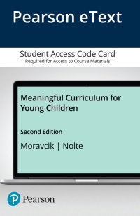 Meaningful Curriculum for Young Children -- Enhanced Pearson eText 2nd ...