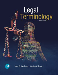 Legal Terminology 7th edition | 9780134849225, 9780134871301 | VitalSource
