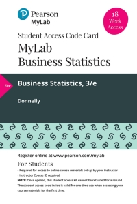 MyLab Statistics with Pearson eText Access Code (18 Weeks) for Business ...