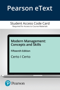 Modern Management: Concepts and Skills 15th edition | 9780136849773 ...