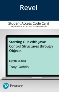 Revel Access Code for Starting Out With Java: Control Structures through Objects 8th edition ...