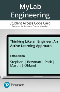 MyLab Engineering with Pearson eText Access Code for Thinking Like an Engineer 5th edition ...