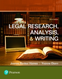 Legal Research, Analysis, and Writing (Pearson+) 6th edition ...