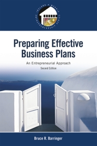 Preparing Effective Business Plans: An Entrepreneurial Approach ...