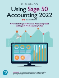 Using Sage 50 Accounting 2022 (Canadian Edition) 1st edition ...