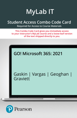 MyLab IT with Pearson eText + Print Combo Access Code for GO! 2021 1st ...