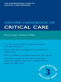 Oxford Handbook of Critical Care 3rd edition | 9780199235339 ...