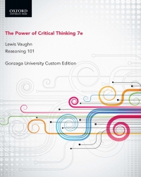 Power of Critical Thinking 7E Gonzaga Univ | 9781097650189 ...