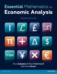 Essential Mathematics for Economic Analysis 4th edition | 9780273760689 ...