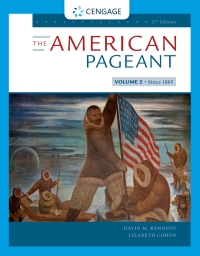 American Pageant, Volume II 17th edition | 9780357030585, 9780357390498 ...