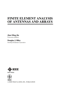 Finite Element Analysis of Antennas and Arrays 1st edition | 9780470401286, 9780470409725 ...