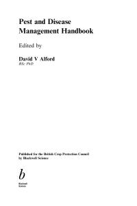Pest and Disease Management Handbook 1st edition | 9780632055036 ...