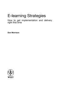 E-learning Strategies 1st edition | 9780470849224, 9780470864326 ...