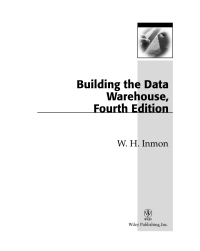Building the Data Warehouse 4th edition | 9780764599446, 9780471774235 ...