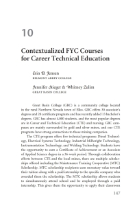 Contextualized FYC Courses for Career Technical Education 1st edición ...