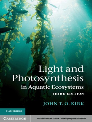 Light and Photosynthesis in Aquatic Ecosystems 3rd edition ...