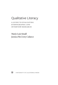 Qualitative Literacy 1st edition | 9780520390652, 9780520390676 ...