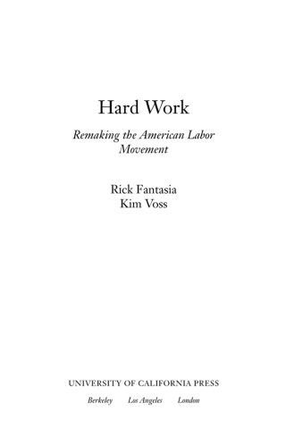 Hard Work 1st edition | 9780520240902, 9780520937710 | VitalSource