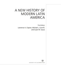 A New History of Modern Latin America 3rd edition | 9780520289024 ...