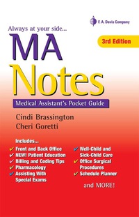 MA Notes Medical Assistant's Pocket Guide 3rd edition | 9780803645615 ...