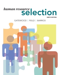 Human Resource Selection 9th edition | 9780999554746, 9780999554760 ...