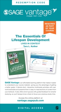 Sage Vantage: The Essentials of Lifespan Development: Lives in Context 1st edition ...