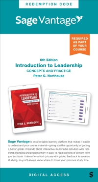 Sage Vantage: Introduction to Leadership: Concepts and Practice 6th edition | 9781071914199 ...