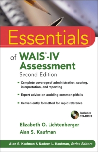 Essentials of WAIS-IV Assessment 2nd edition | 9781118271889 ...