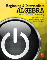 Beginning and Intermediate Algebra with P.O.W.E.R. Learning 5th edition ...