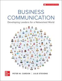 (CANADIAN EDITION) Business Communication: Developing Leaders For A ...