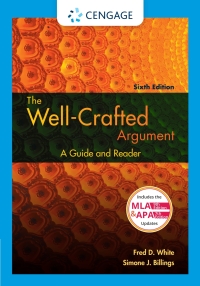 The Well-Crafted Argument 6th edition | 9781305634121, 9781305887152 ...