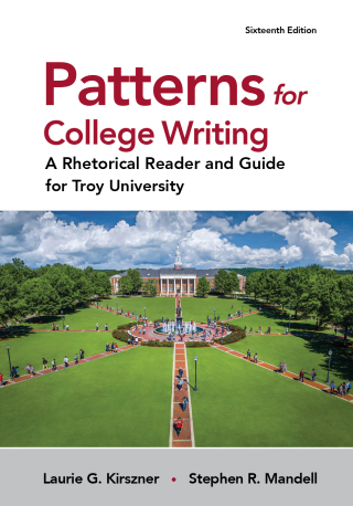 Patterns for College Writing: A Rhetorical Reader and Guide for Troy ...