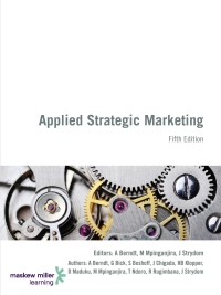 Applied Strategic Marketing 5th edition | 9781485707127, 9781485715429 ...