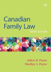 Canadian Family Law 10th edition | 9781552217399, 9781552217412 ...