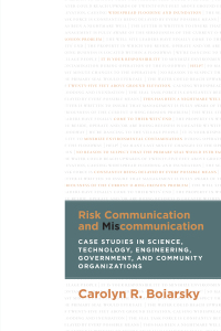 Risk Communication and Miscommunication | 9781607324669, 9781607324676 ...