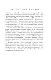 The Constitution of Finland 1st edition | 9781841138541, 9781847316127 ...