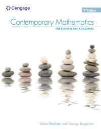 Contemporary Mathematics for Business & Consumers 9th edition ...